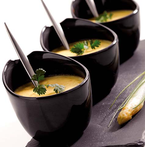 Verrine de mousse d’asperges - Priméale